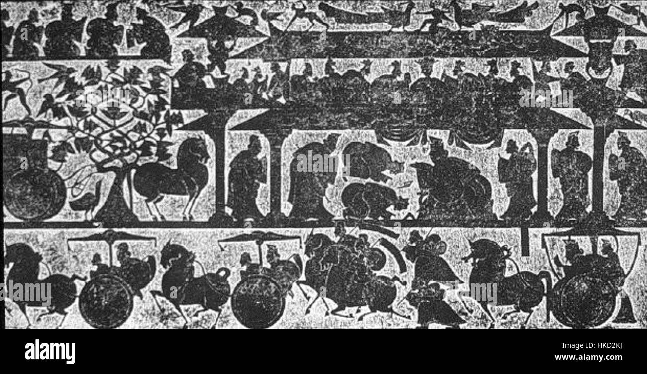 Traditional ancient mural culture Black and White Stock Photos & Images ...