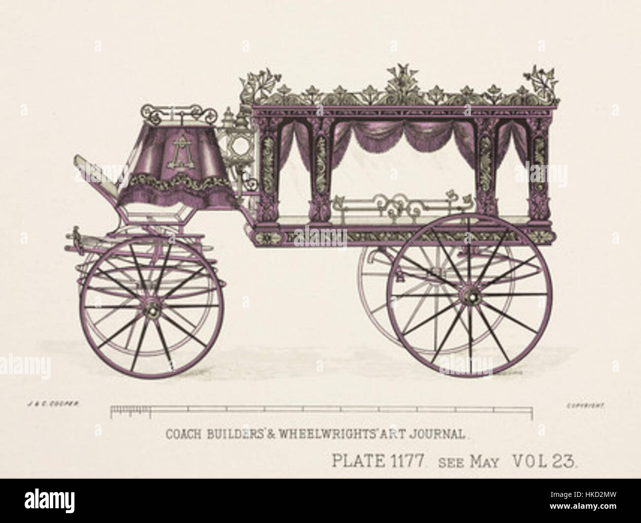 The 'Glass Hearse' is an early 20th-century artistic representation of ...