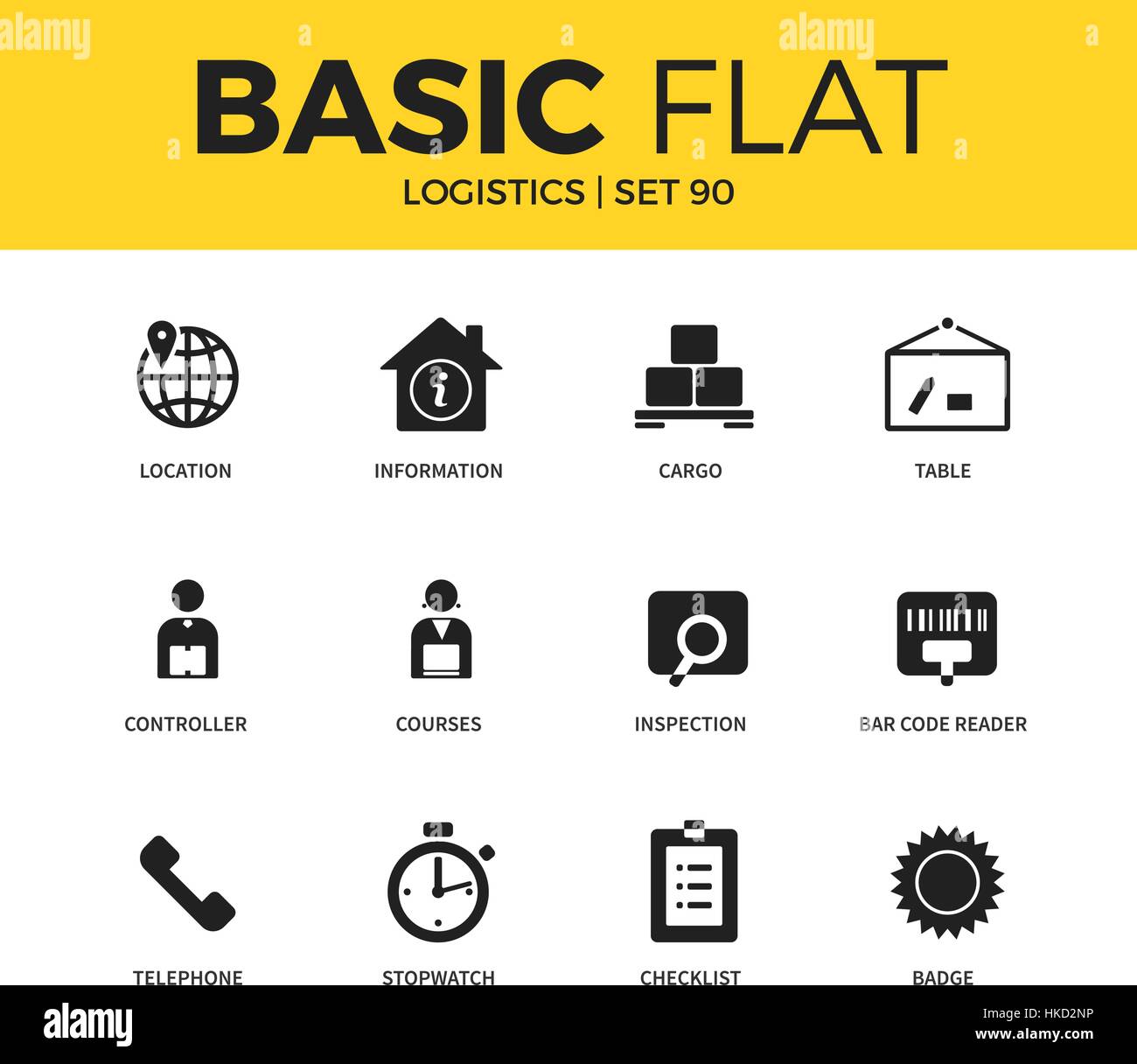 Logistics icons hi-res stock photography and images - Alamy