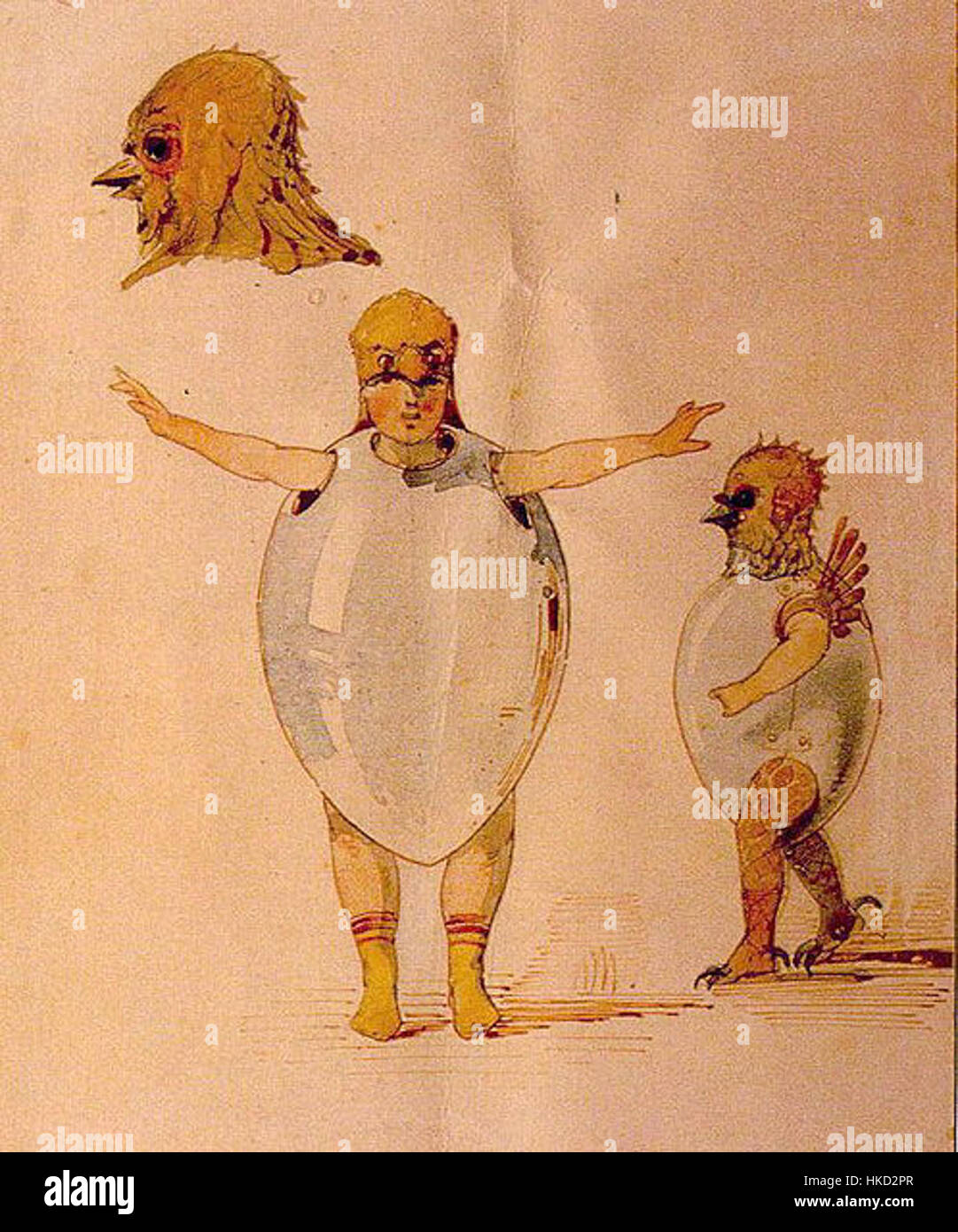 This sketch by Hartmann for the novel 'Trilby' illustrates a key scene ...