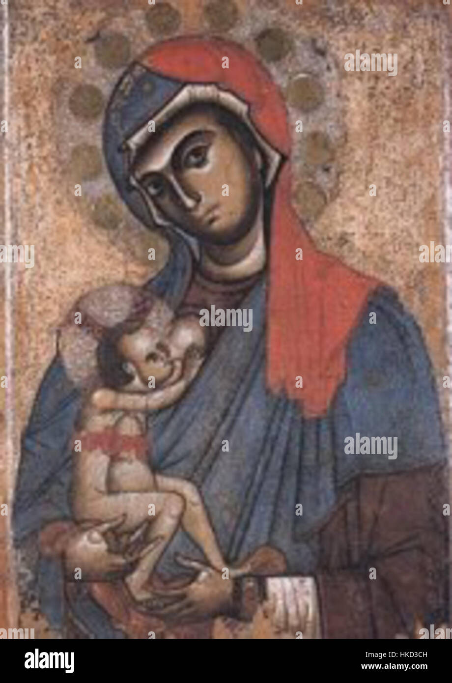 The *Iconamadonnadelpilerio* is a revered religious icon, featuring the ...