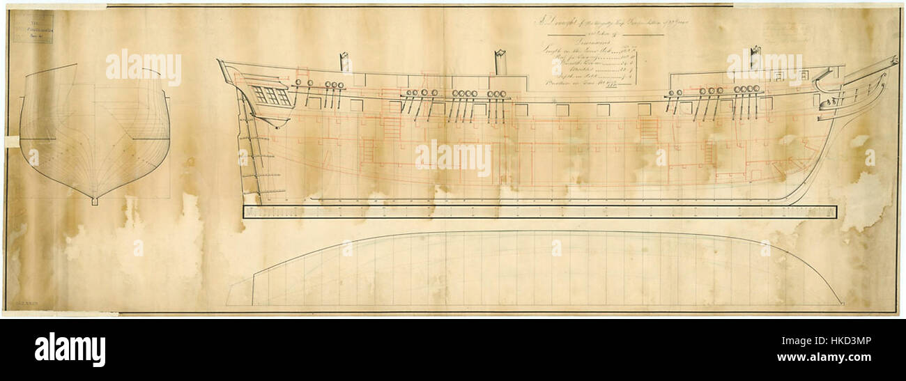 The 'HMS Frederickstein' plan is a detailed architectural design for a ...