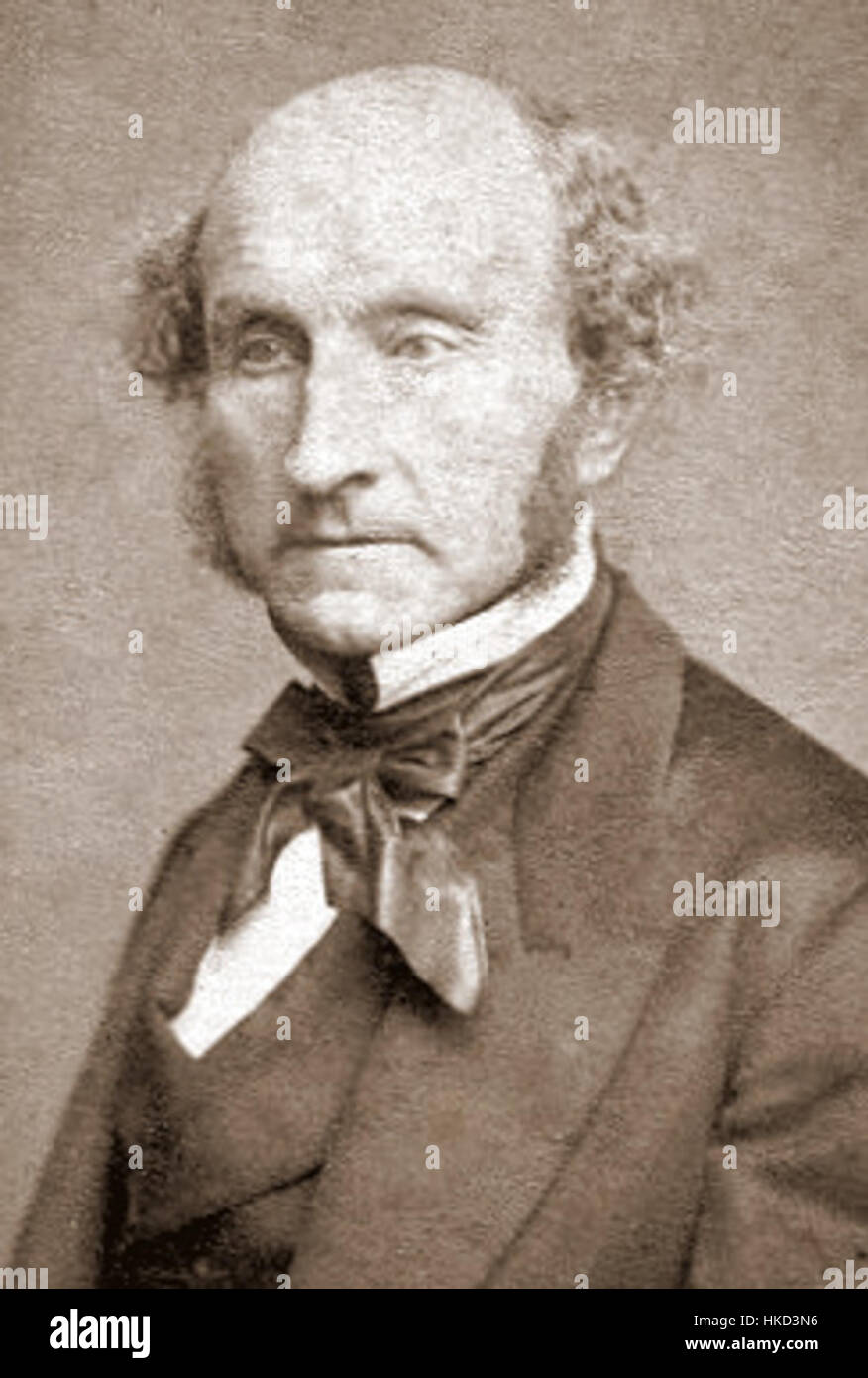 This 1865 portrait of philosopher John Stuart Mill by John Watkins ...