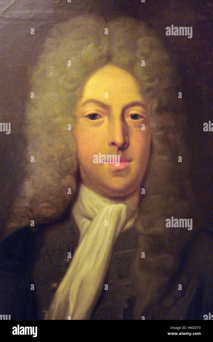 This artwork of John Law, known for his role in economic history ...