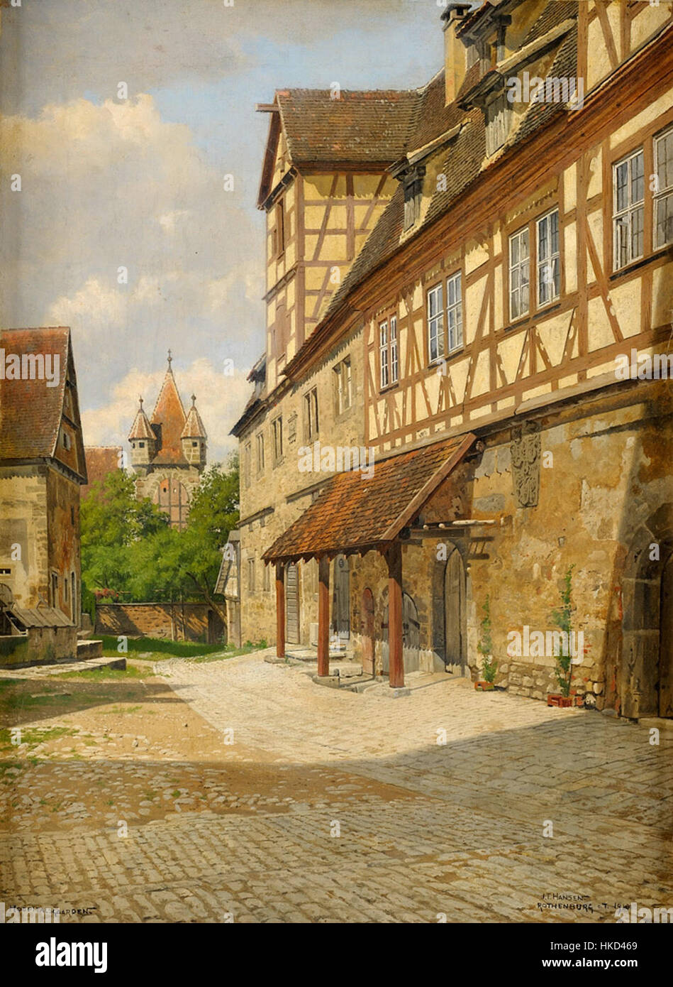 Josef Theodor Hansenâ€™s 'Rothenburg ob der Tauber' (1910) is a ...