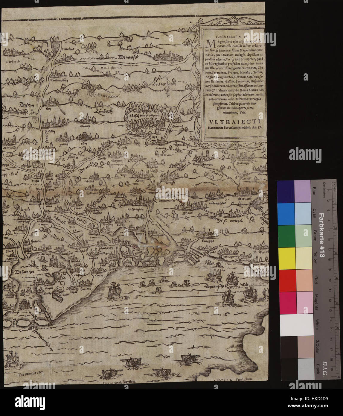 This map, 'Kaart van de Nederlanden' created by Herman I van Borculo in ...