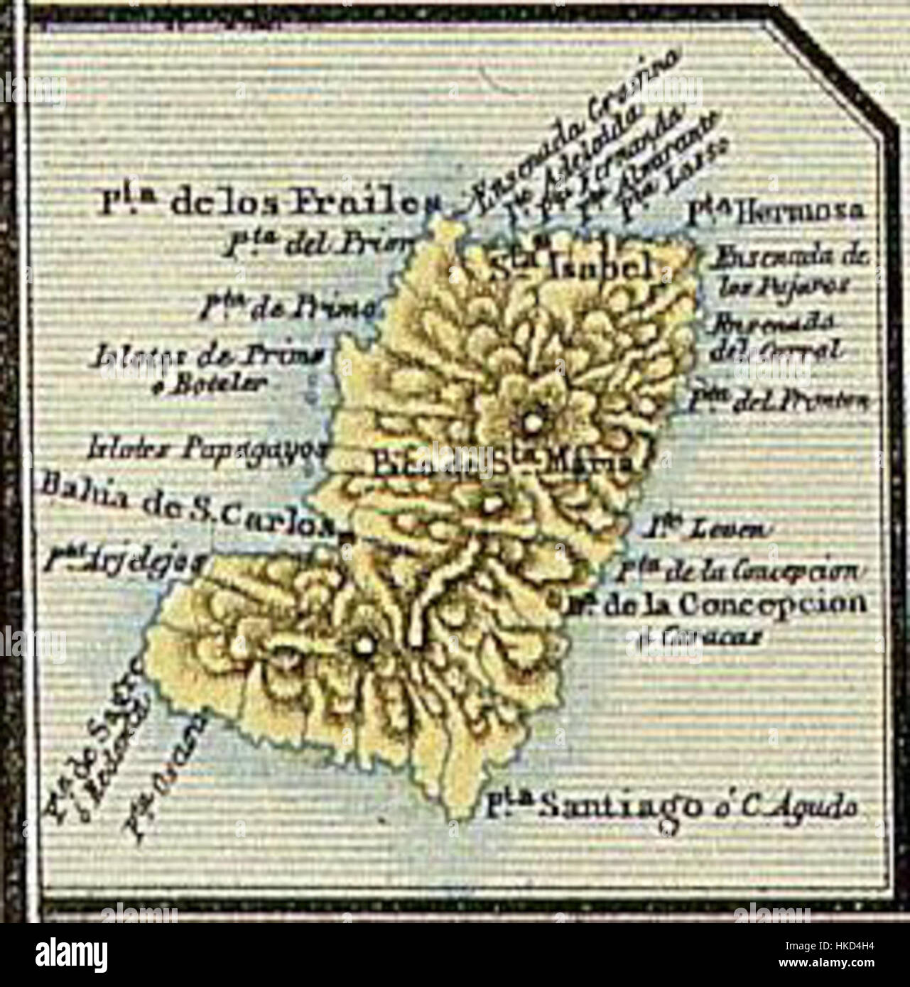 *Islas Fernando Poo* is a historical painting depicting the Canary ...