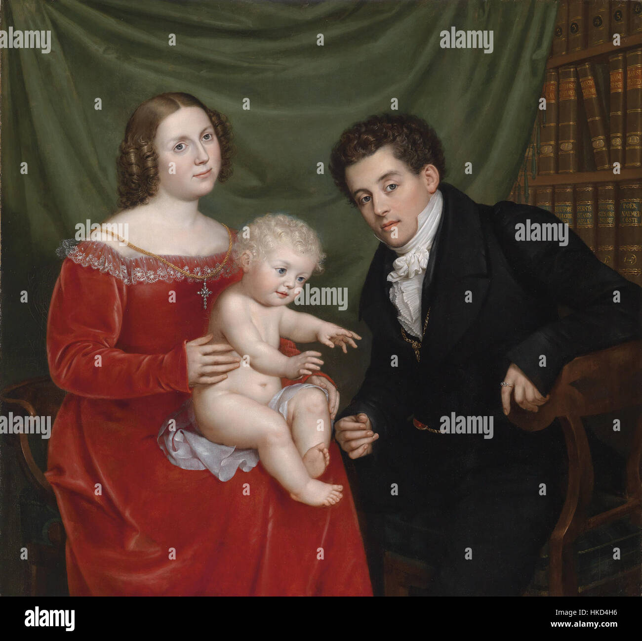 Josef Ziegler's 'Familie Sidorowicz' is an oil portrait from 1824 that ...