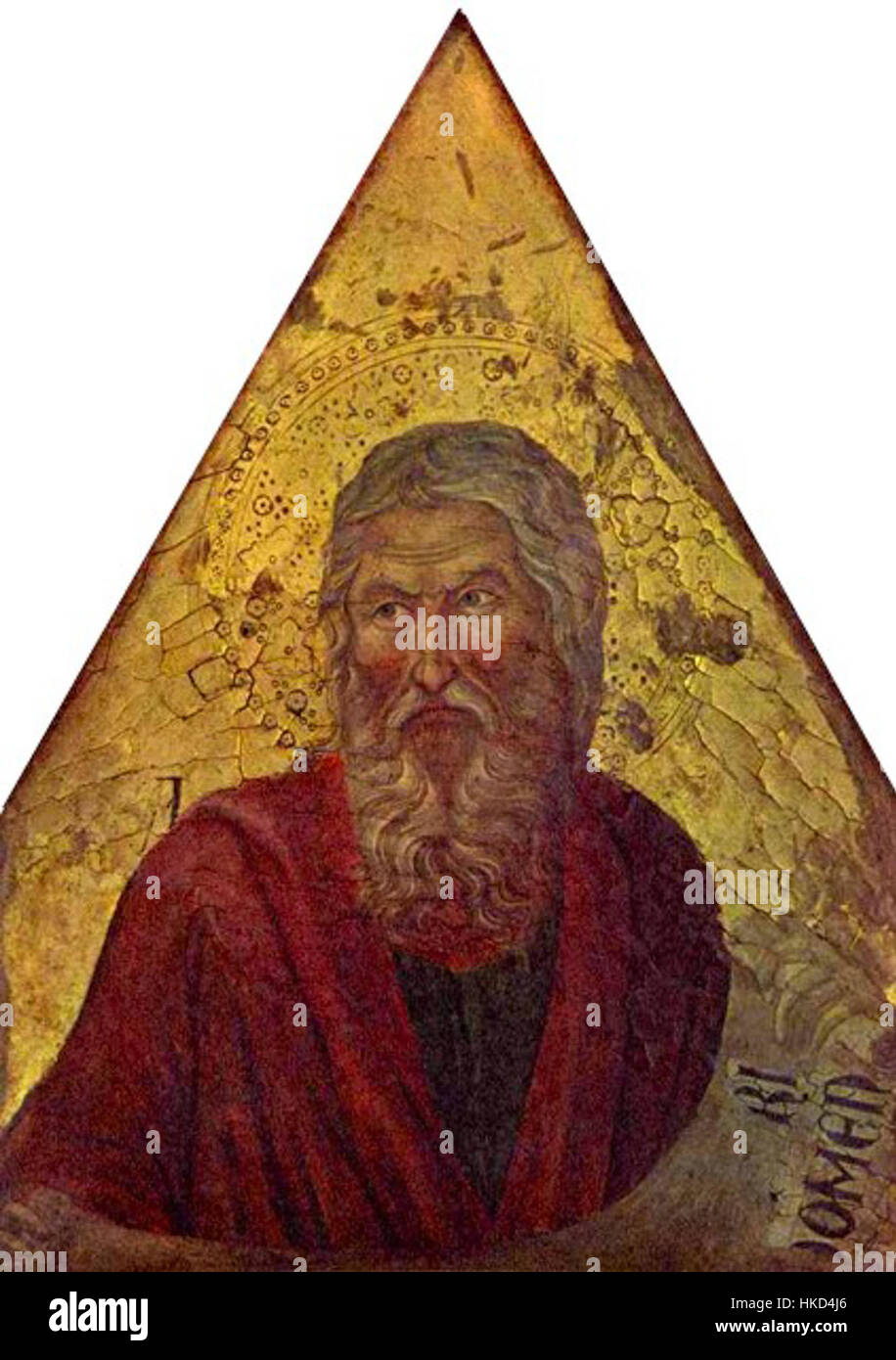 A painting depicting the biblical prophet Isaiah, an important figure ...