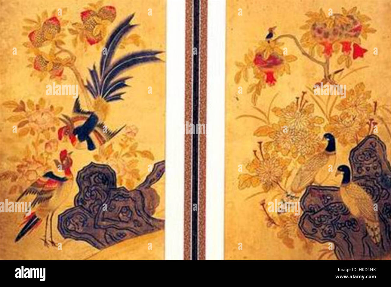 An example of Korean Minhwa, a traditional folk art style, depicting a ...