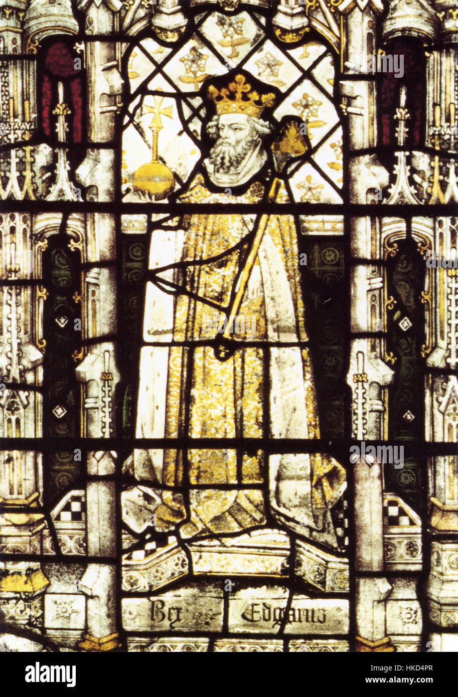 This portrait of King Edgar from All Souls College Chapel is an ...
