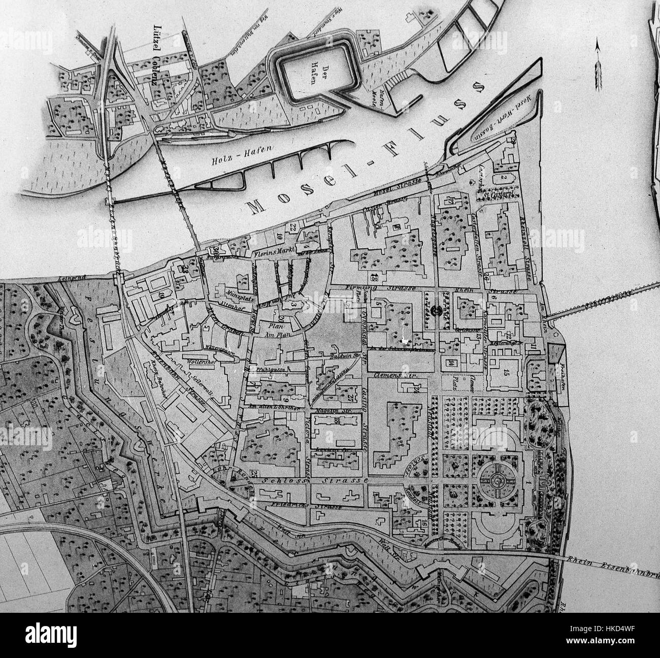 This map, created in 1888, illustrates key geographical features and ...