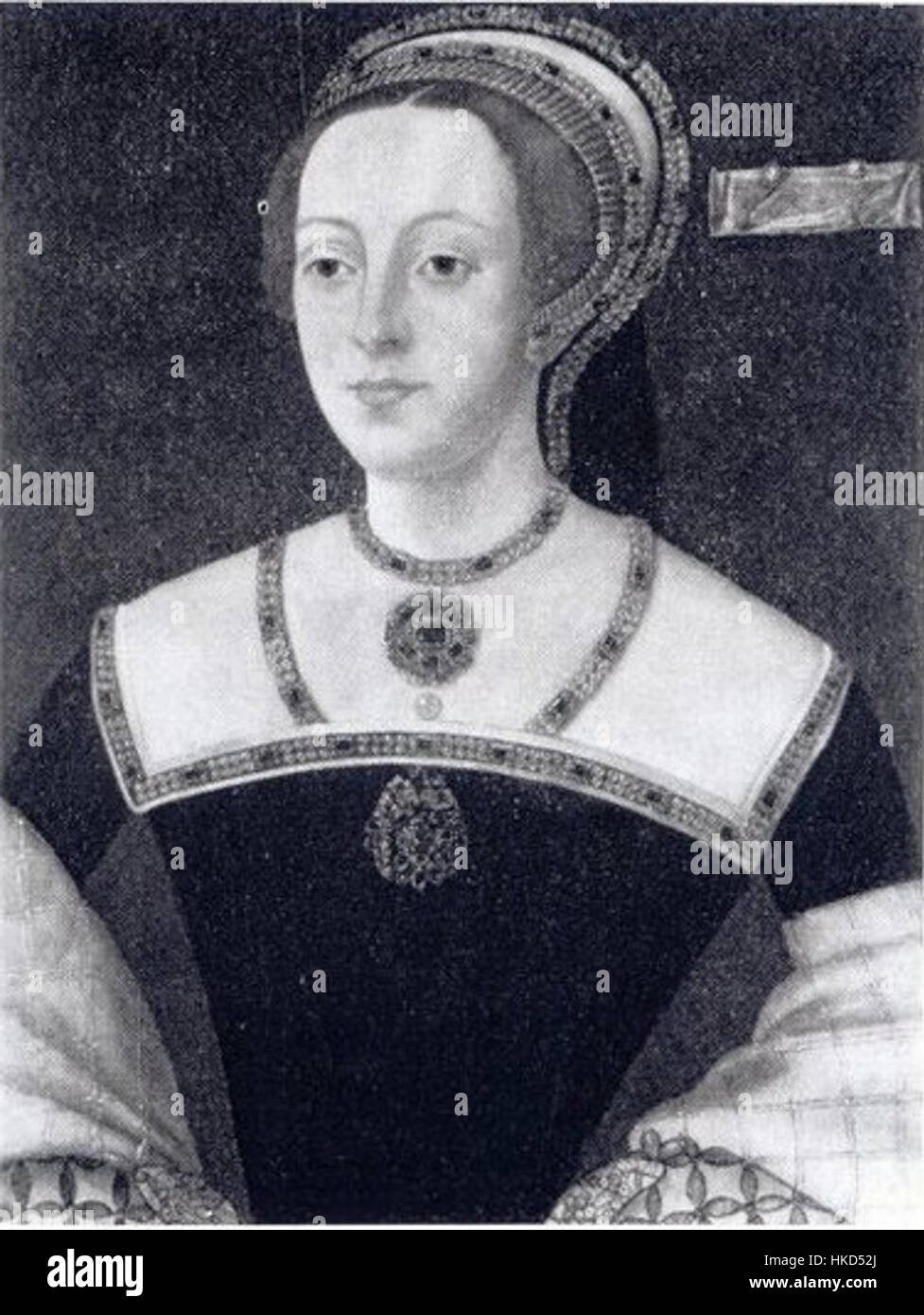 This oil painting depicts Lady Jane Grey, the nine-day Queen of England ...