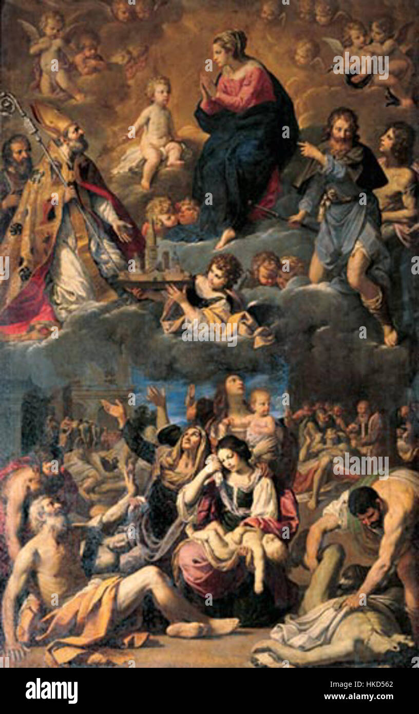 The 'Pala della Peste' by L. Lana is a 17th-century artwork depicting ...