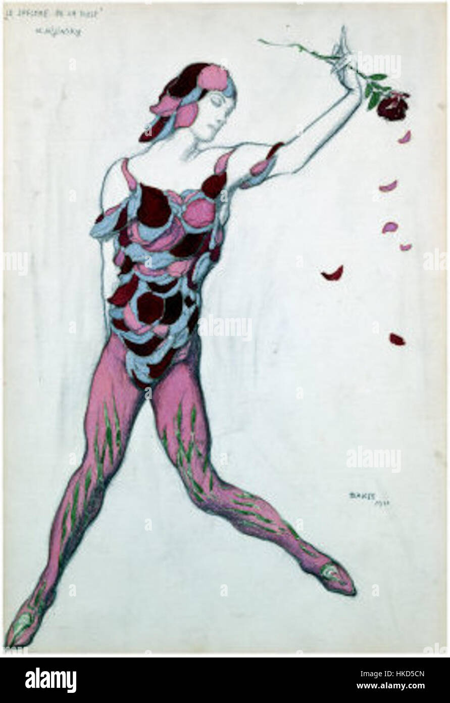 Le Spectre De La Rose, created by Leon Bakst, is a famous ballet ...