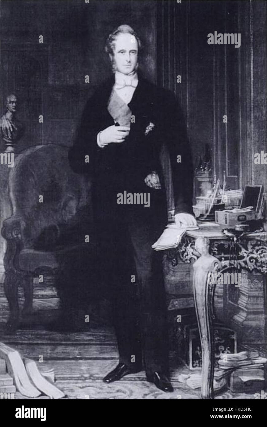 This oil painting of Lord Palmerston, created by artist Partridge ...
