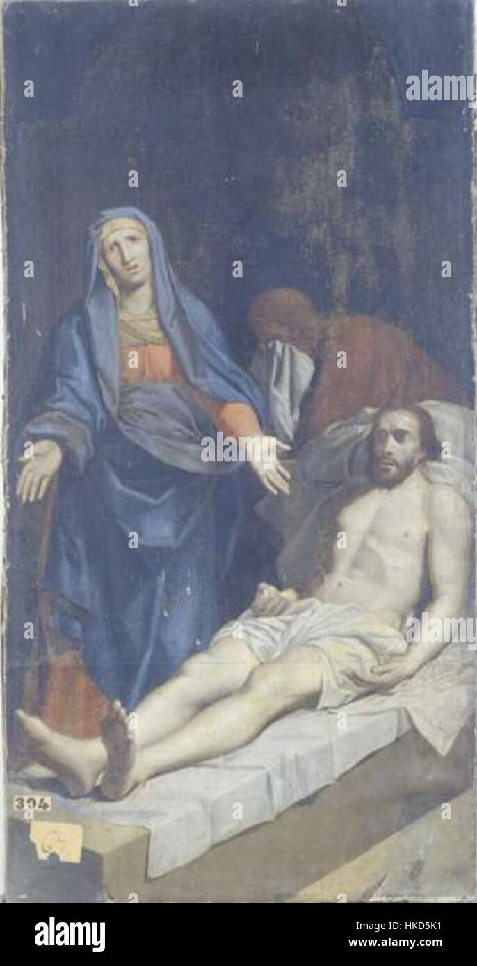 'La Mère de Pitié' by Le Tellier is a poignant painting depicting ...