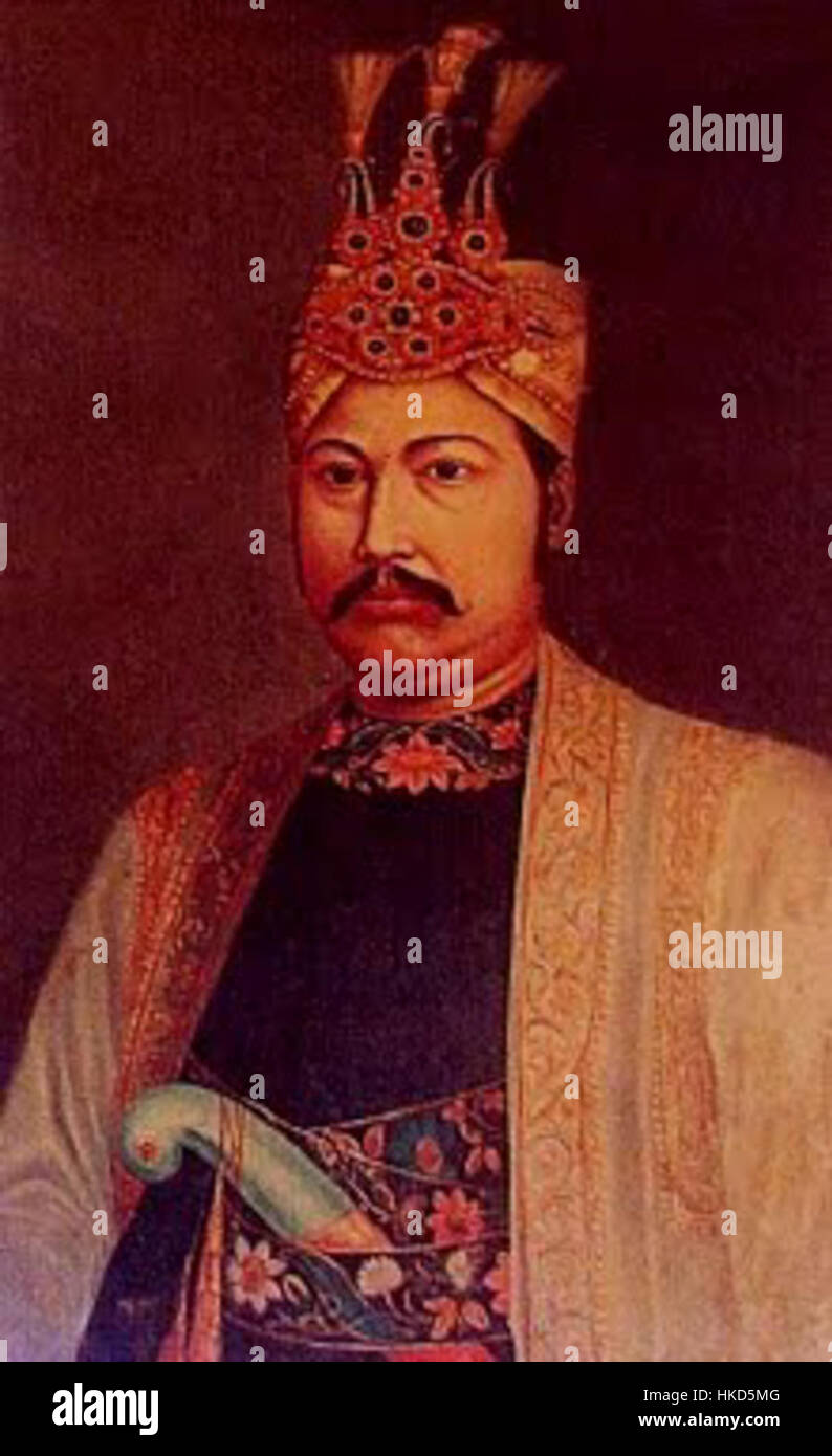 This portrait of Maharaja Bir Chandra Manikya reflects the royal status ...