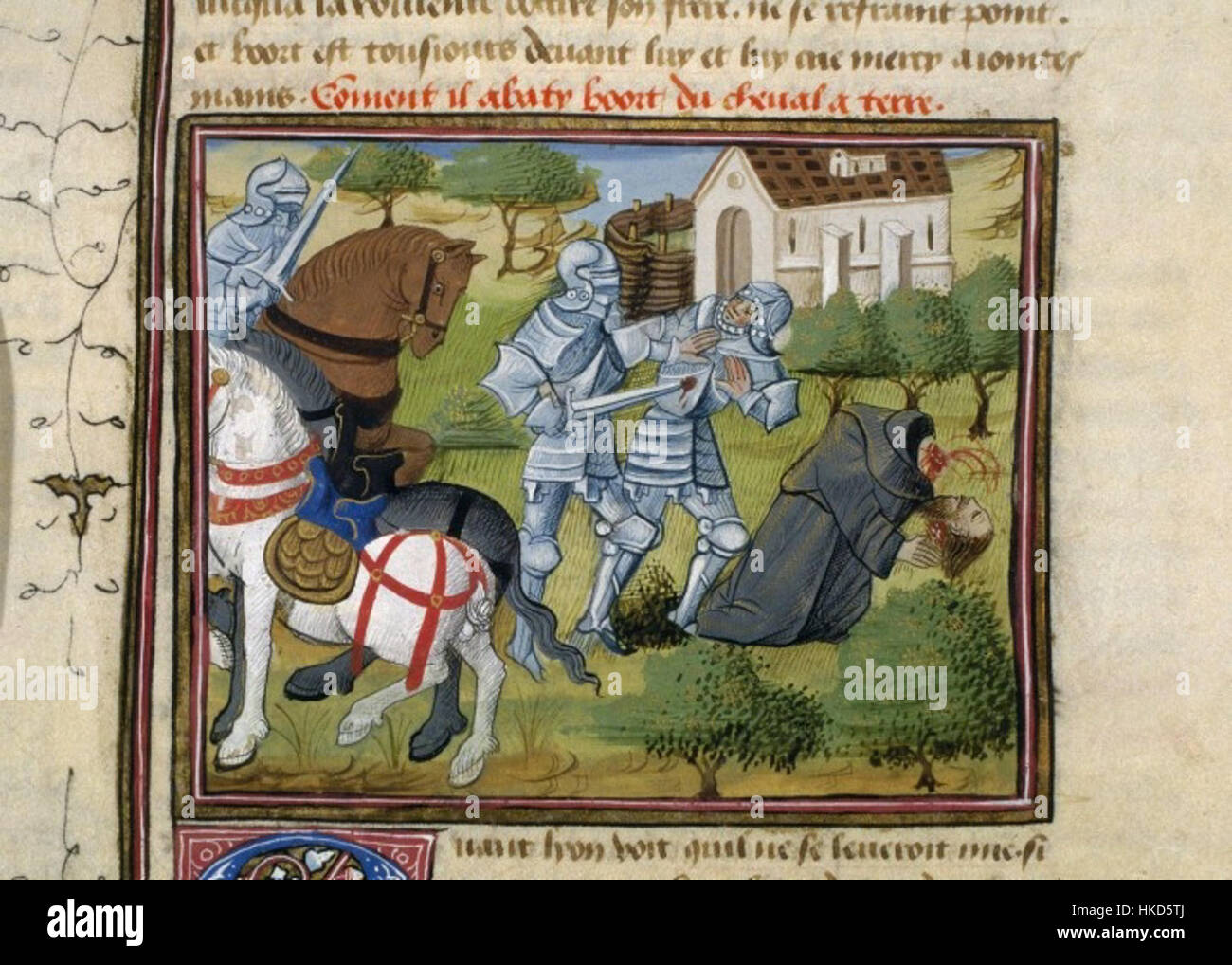 This artwork, *Lionel et Bohort*, portrays two knights from Arthurian ...