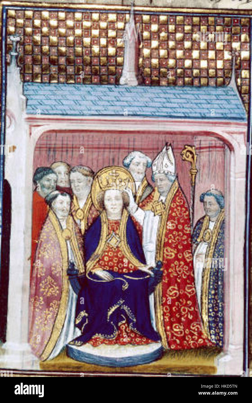 This painting, titled *Ludvik9 korun*, depicts the Croatian king Ludvik ...