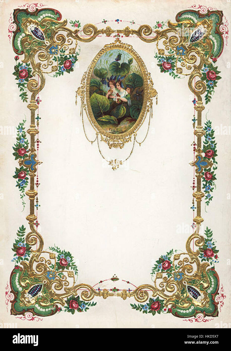 'Luxus Briefpapier um 1865' features a luxurious design for letter ...