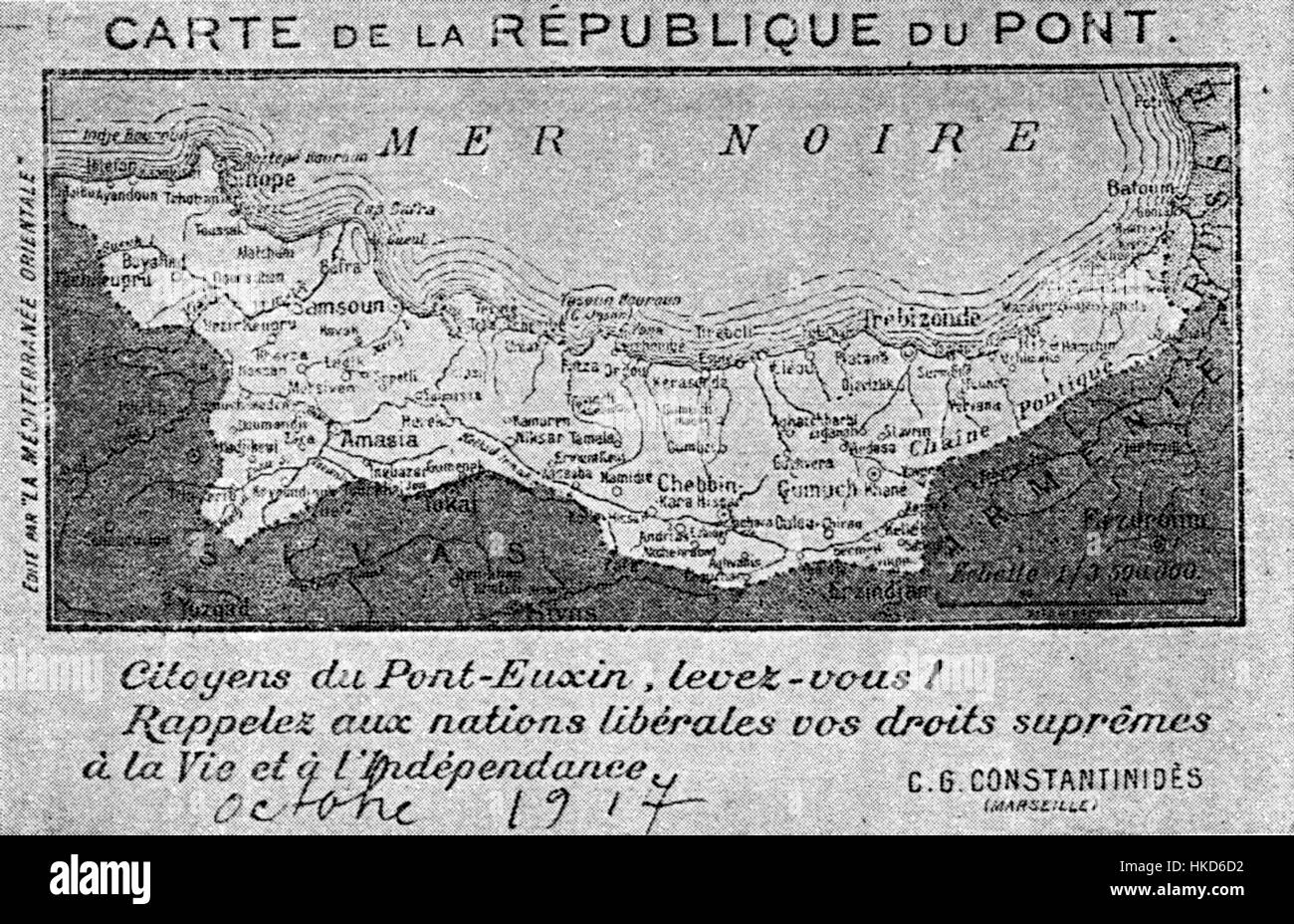 This map depicts the ancient region of Pontus, historically located ...