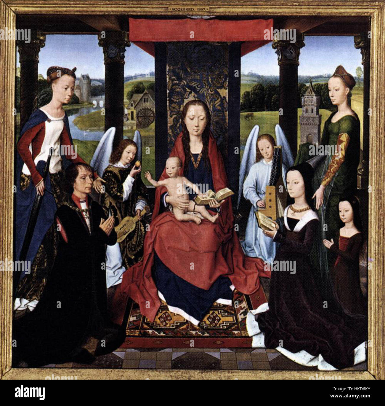 This triptych by Hans Memling, titled Trittico Donne 02, is a classic example of Northern ...
