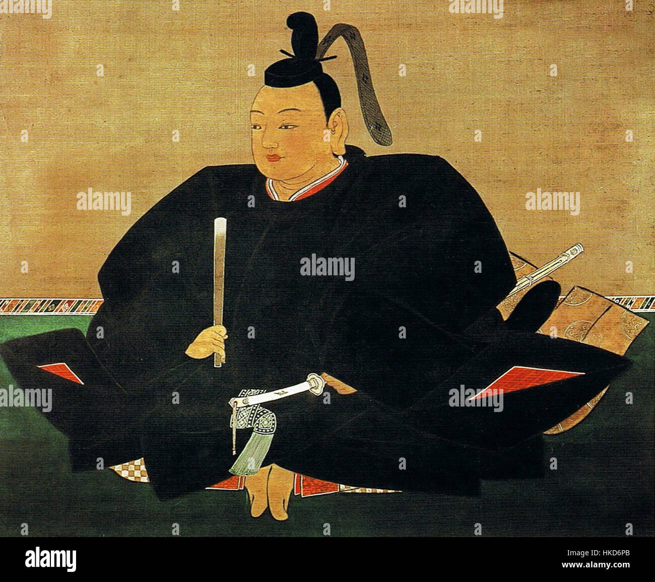 This cropped portrait of Minamoto no Yoriie, a notable figure in ...