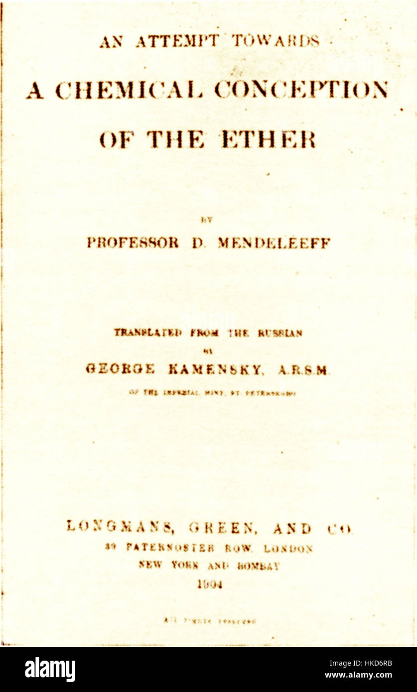 Mendeleev Museum High Resolution Stock Photography and Images - Alamy