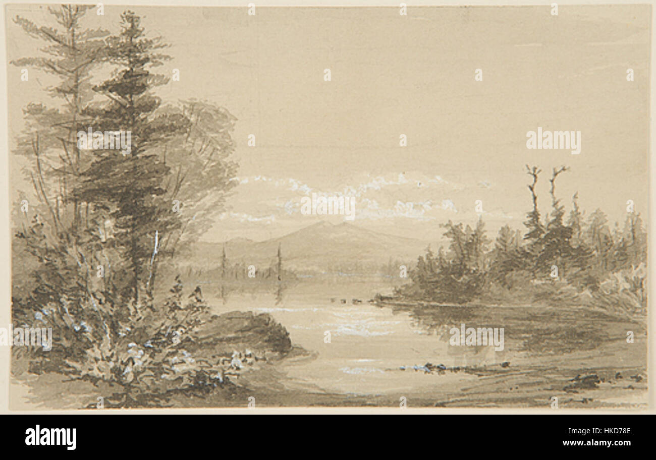 This drawing by Merrill G. Wheelock, created in 1905, depicts Mount ...