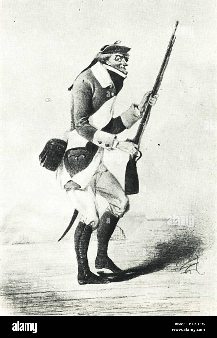 This portrait shows the Austrian playwright Johann Nestroy in character ...