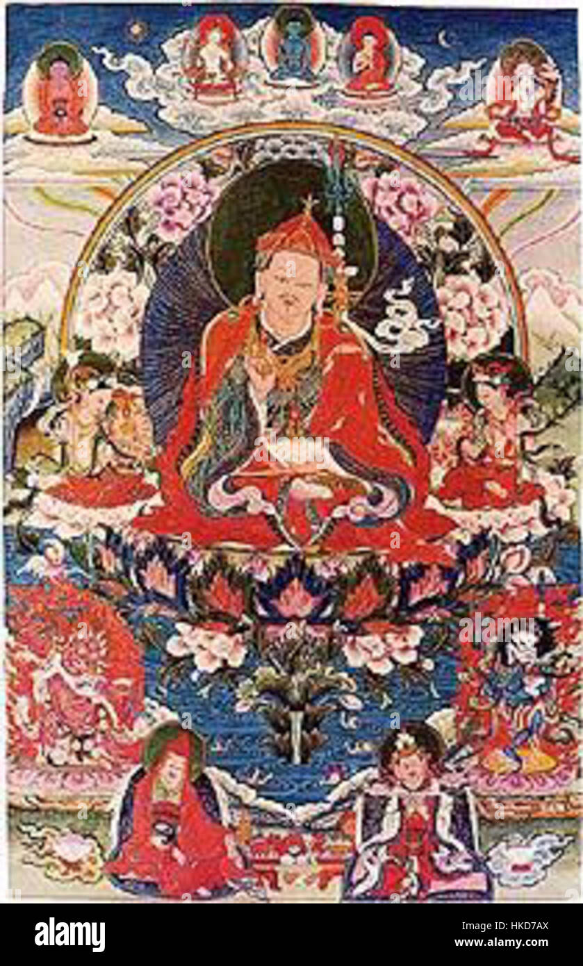 This artwork represents Padmasambhava, a key figure in Tibetan Buddhism ...