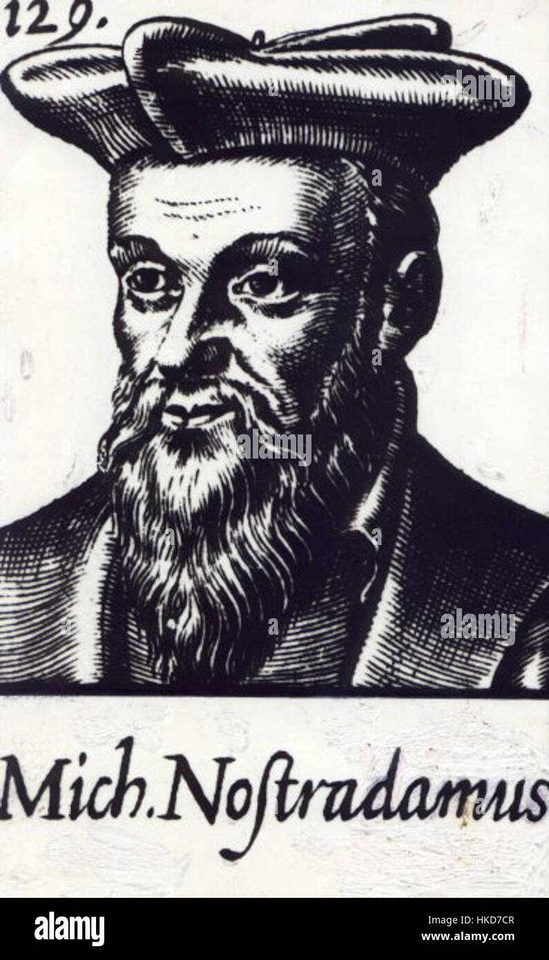 The painting 'Nostradamus Gaultier' is a representation of the famed ...