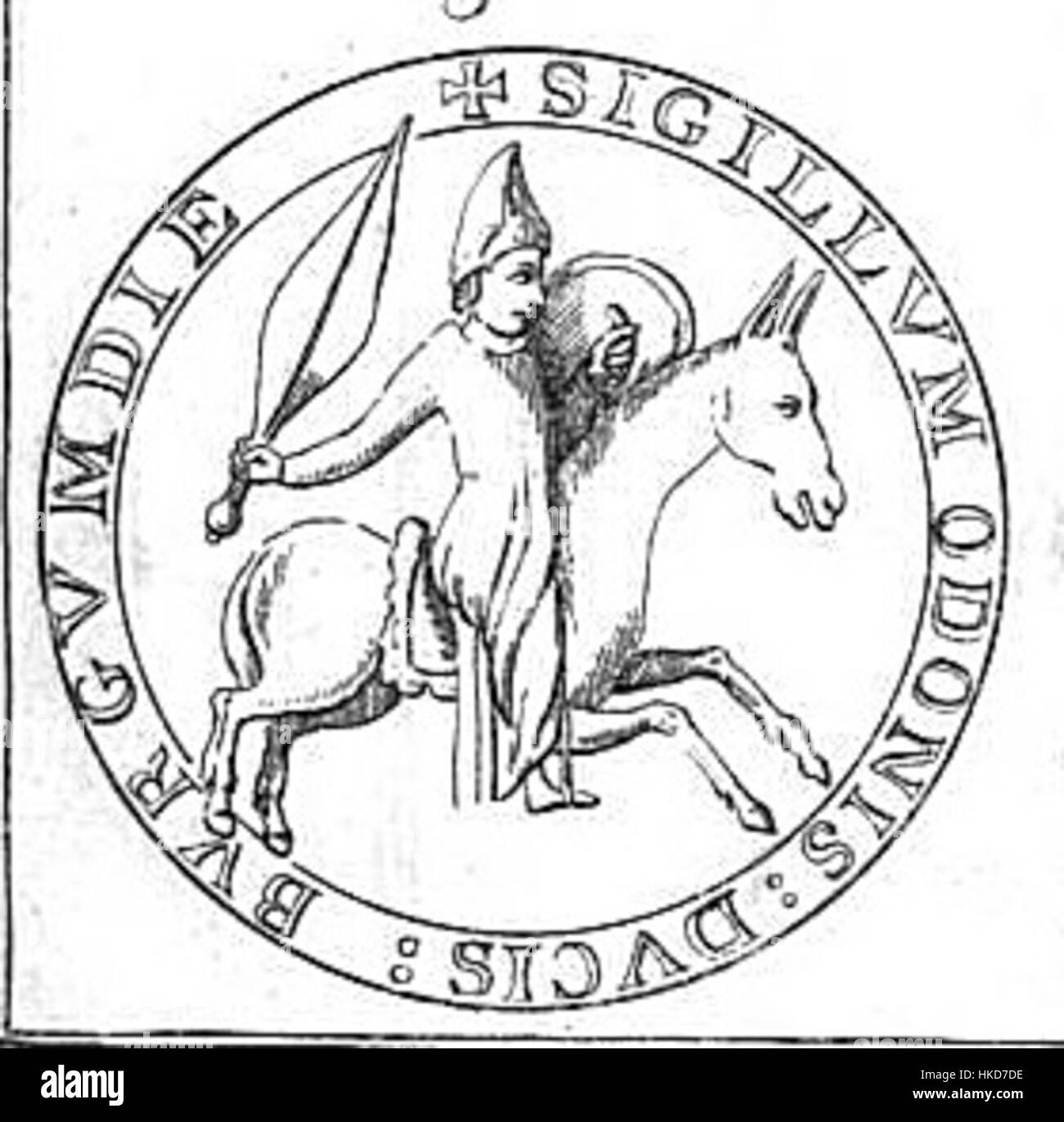 A portrait of Odo II, a historical figure, created in the style of ...