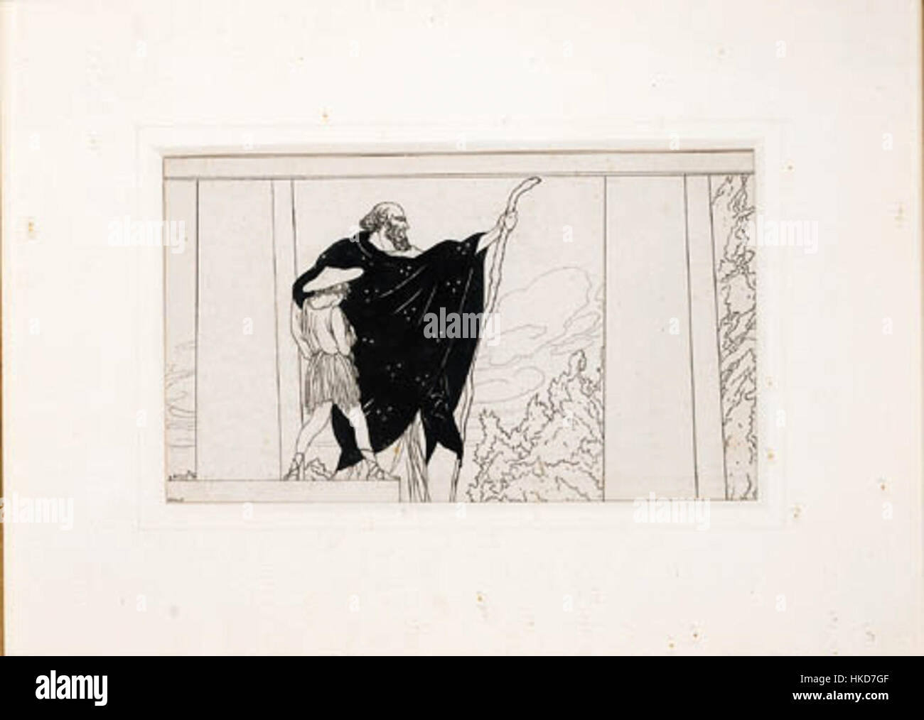 'Oedipus at Colonus,' painted by Bakst, presents a dramatic ...