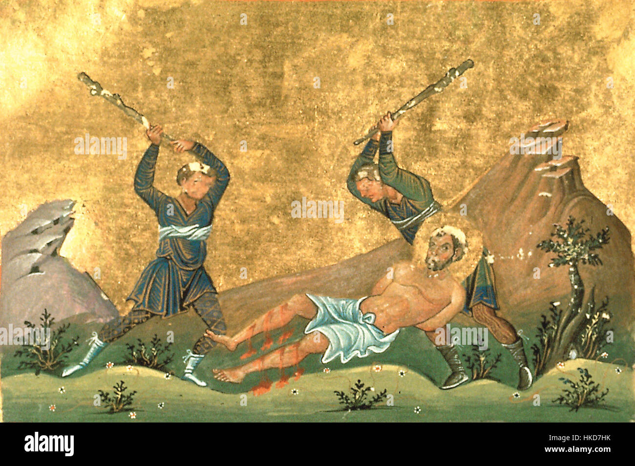 This image of Onesimus from the Menologion of Basil II presents a ...