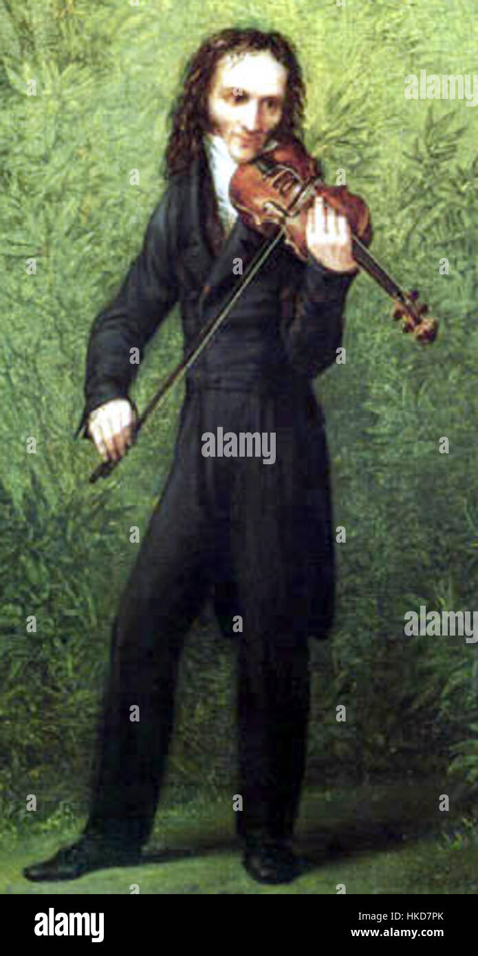 The painting 'Paganini' by Kersting offers a detailed portrayal of the ...