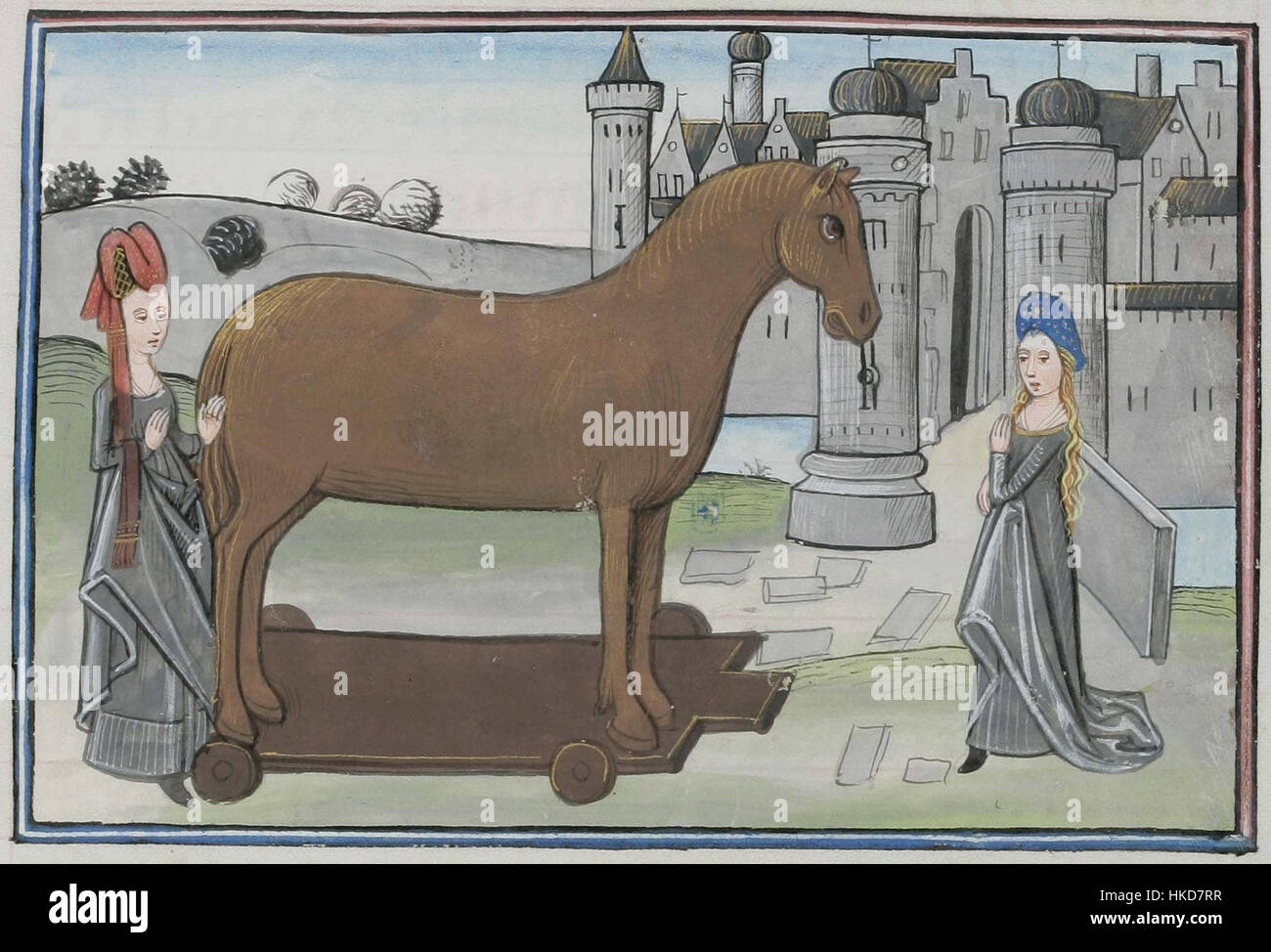 This 15th-century illuminated manuscript, *Othea's Epistle*, is a key ...