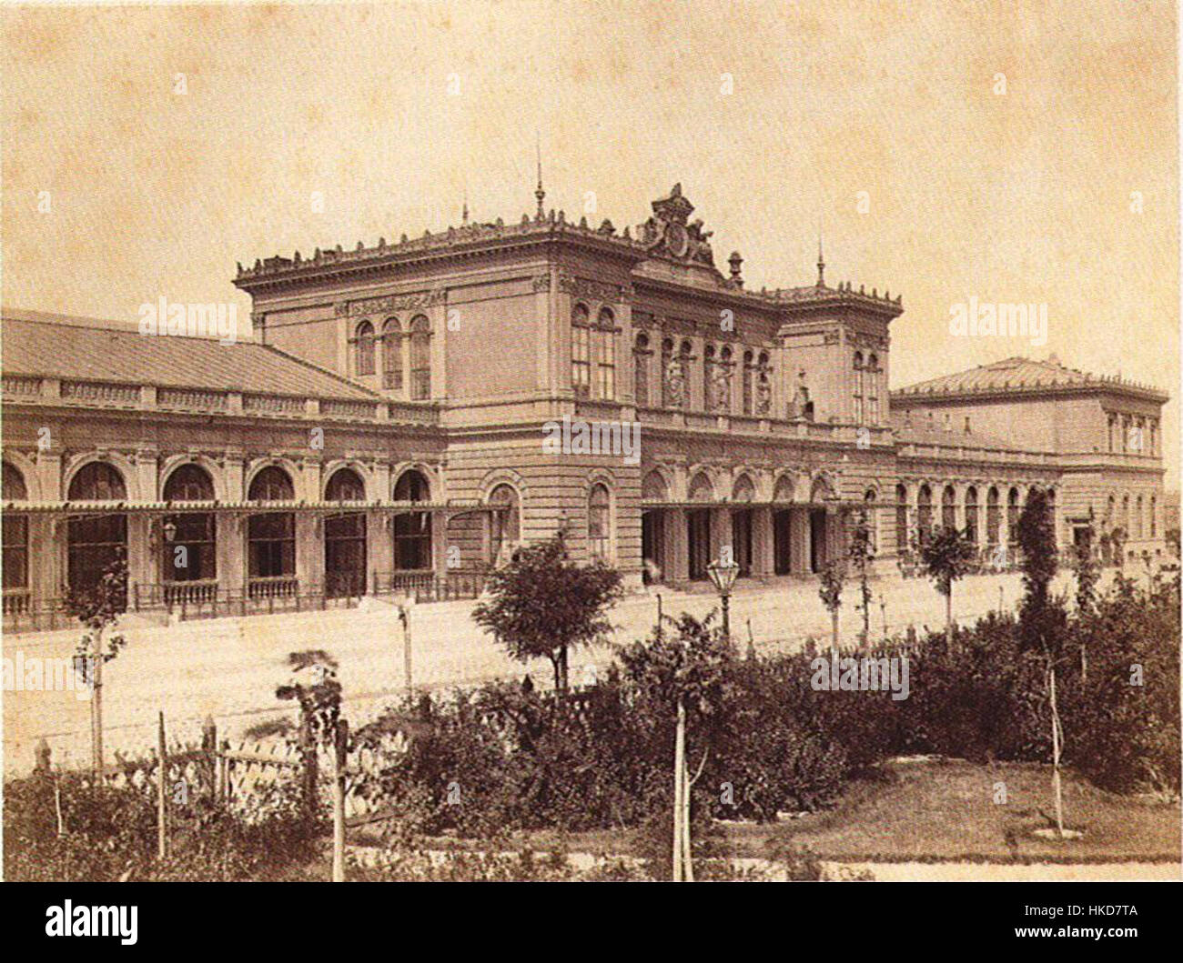 *Ostbahnhof Abfahrtsseite*, a painting from 1880, captures the East ...