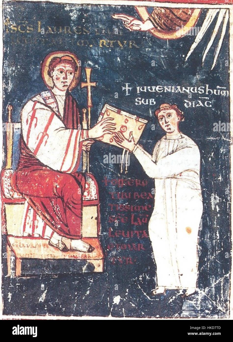 This 9th-century manuscript depicts the ordination of a deacon ...