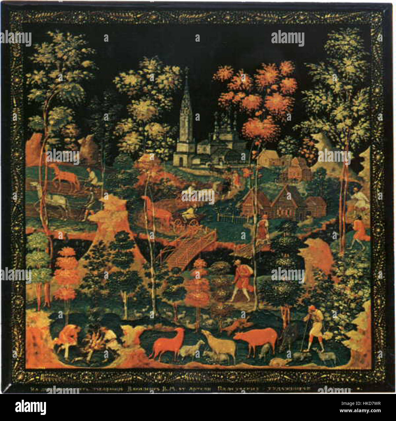 Palekh, a historic Russian town, is famous for its unique art style ...