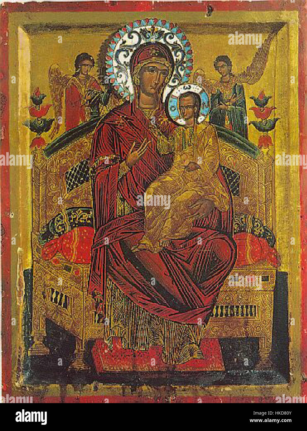 The painting depicts Pantanassa, a revered icon housed at the Vatopedi ...
