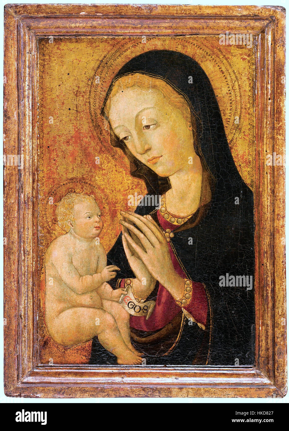 This painting by Pellegrino di Mariano Rossini depicts the Madonna and ...