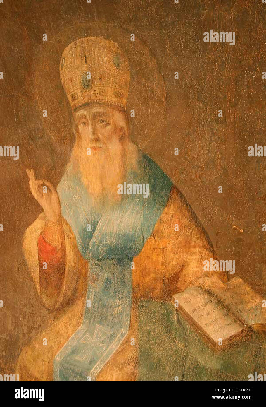 This 17th-century portrait of Patriarch John IV of Constantinople ...