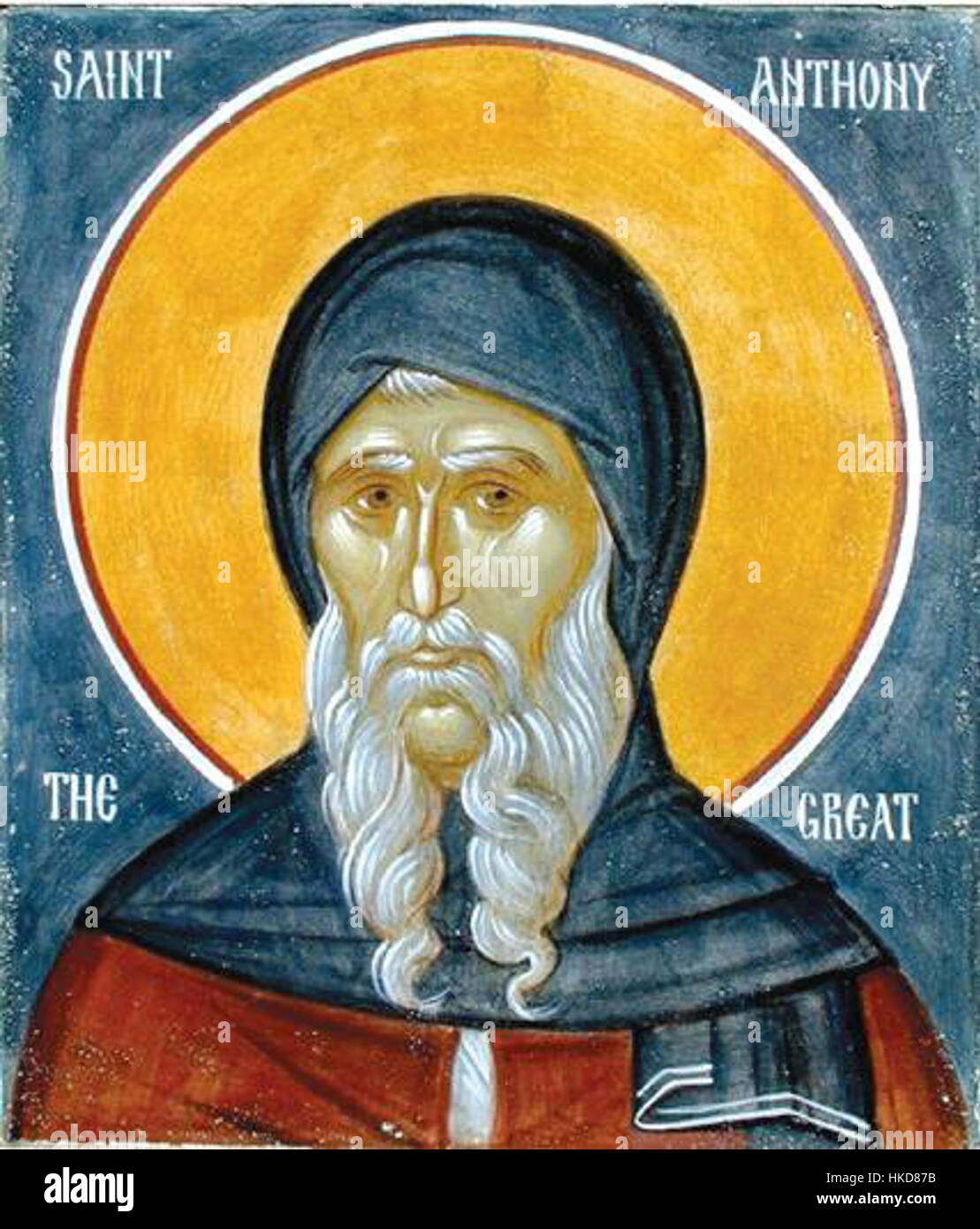 Saint Anthony The Great Stock Photo - Alamy