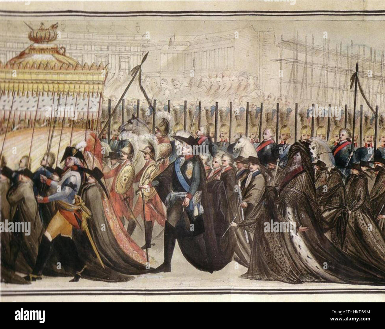 This artwork depicts the burial of Peter III of Russia, the Russian ...