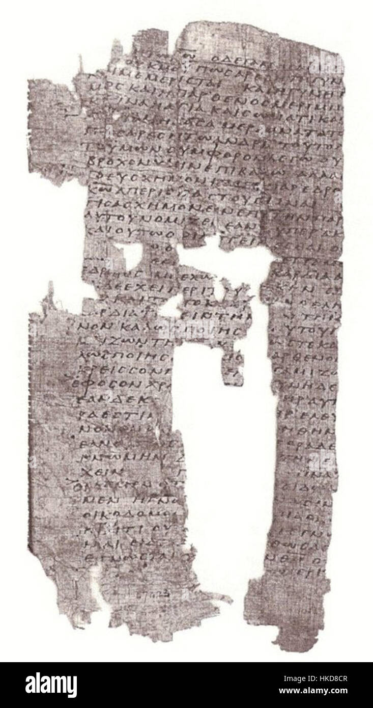 Greek bible papyrus Cut Out Stock Images & Pictures - Alamy
