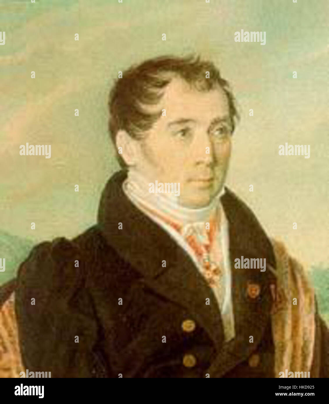 A painting by Professor Kaidanov, known for his academic approach to ...