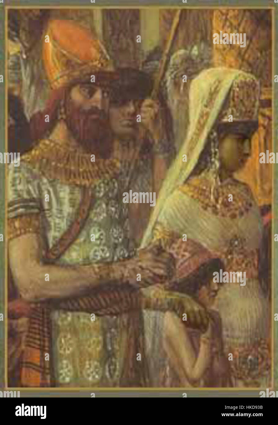 Meeting of king solomon and the queen of sheba hi-res stock photography ...