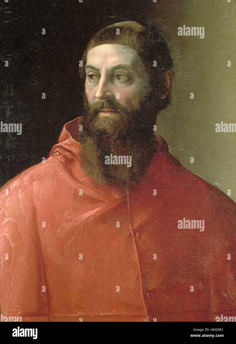 A historical painting by Rodolfo Pio, known for his mastery in the use ...